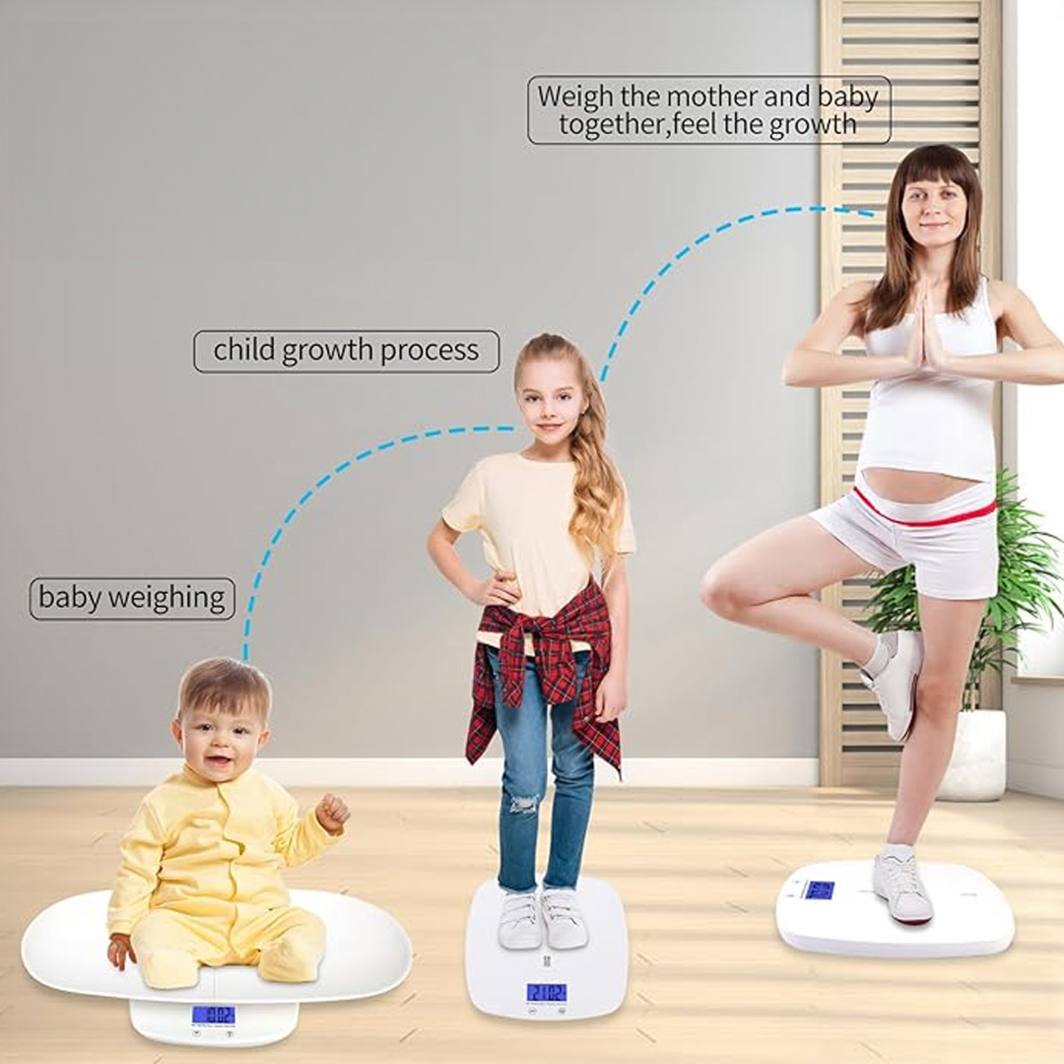 Timbangan Digital 3in1 Bayi, Anak, Dewasa Serenity BB-2052 | Galeri Medika