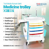 Emergency Trolley OneHealth OH-M01 Troli Medis Rumah Sakit Multifungsi ...